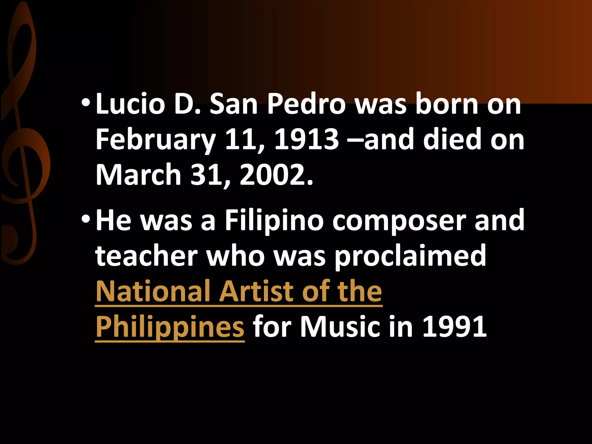 Music 10 lesson #1 philippine contemporary composers | PPTX