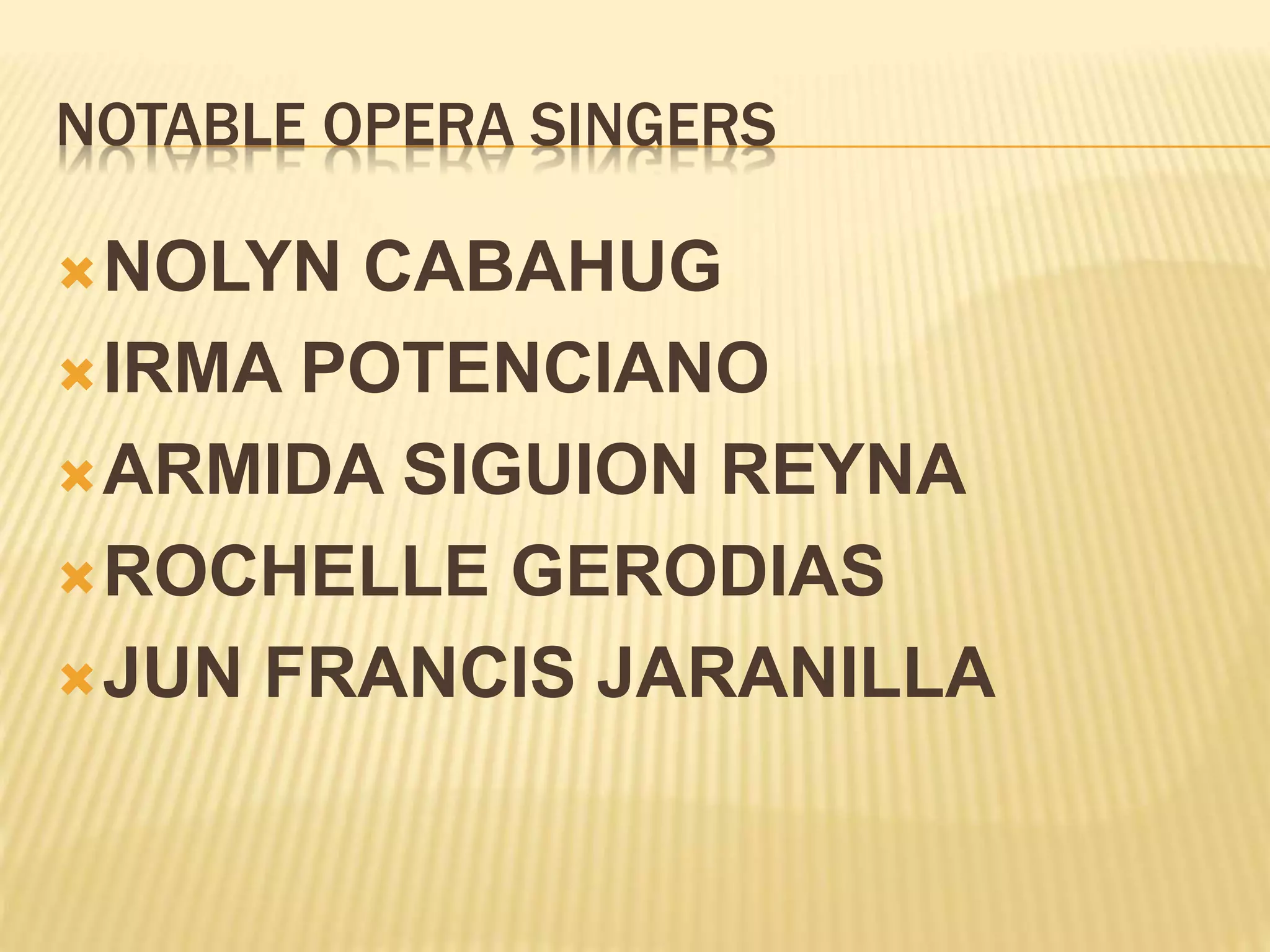 Music 10 lesson #1 philippine operas and musical plays | PPTX