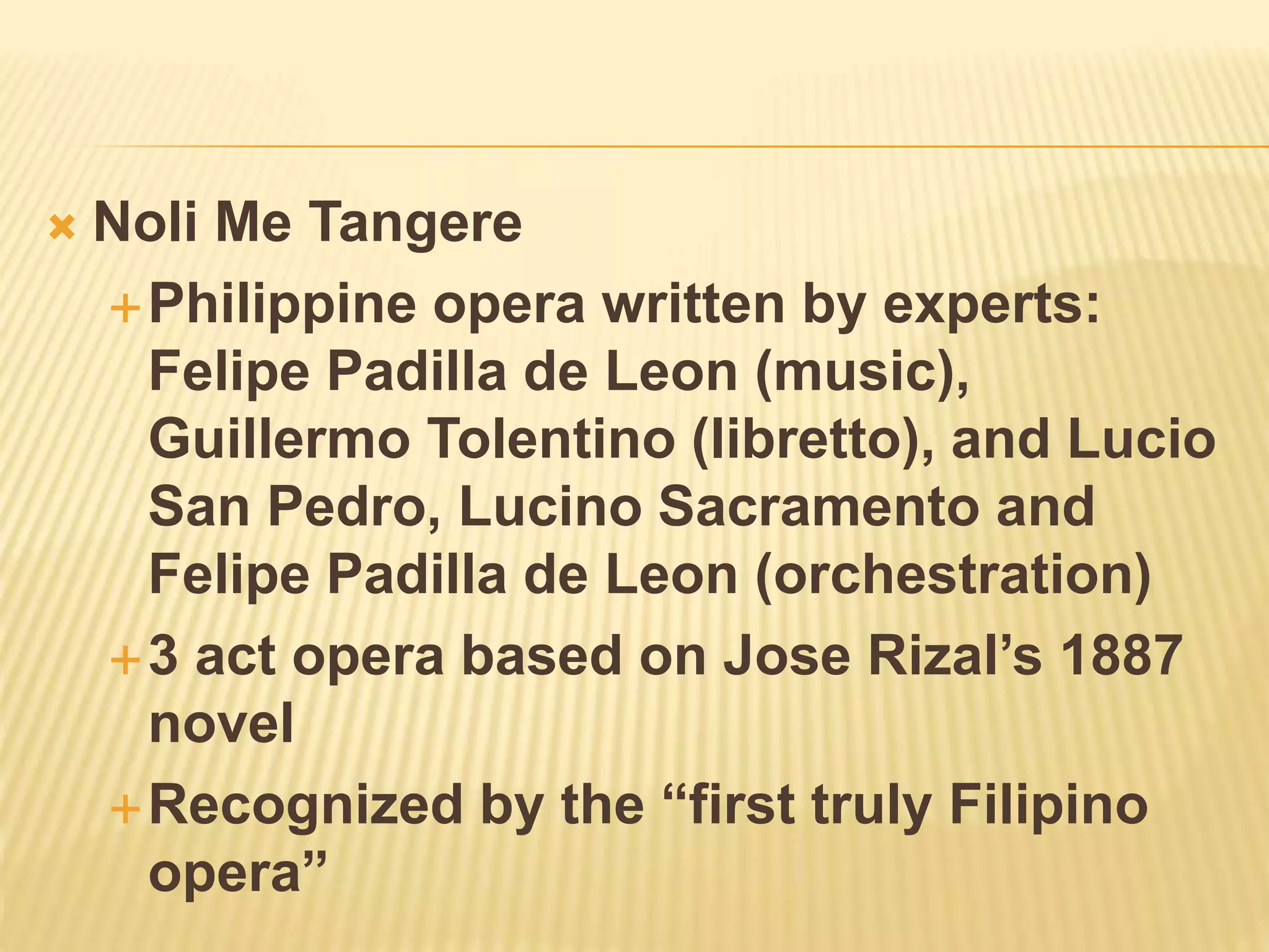 Music 10 lesson #1 philippine operas and musical plays | PPTX