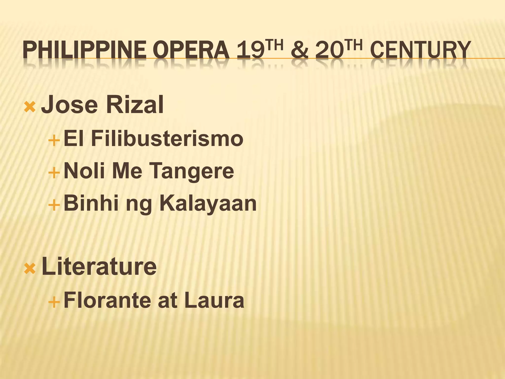 Music 10 lesson #1 philippine operas and musical plays | PPTX