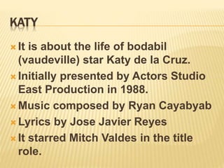 Music 10 lesson #1 philippine operas and musical plays | PPTX