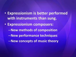 Music 10 lesson #2 expressionism | PPTX