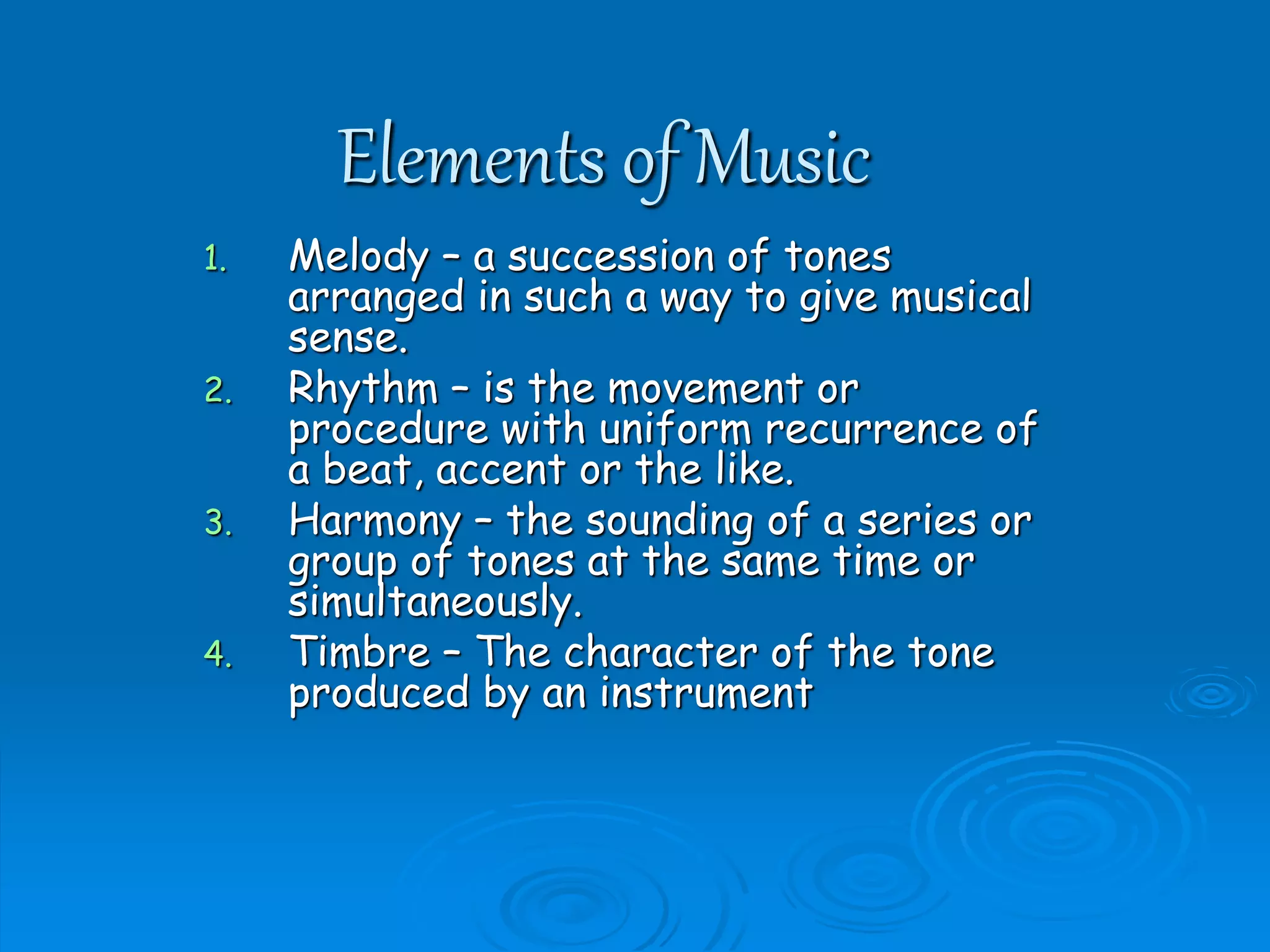 Elements of Music | PPTX