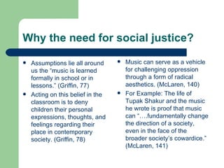 Music education and social justice | PPT