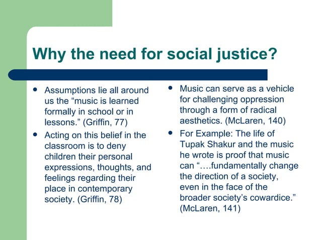 Music education and social justice | PPT | Music | Entertainment