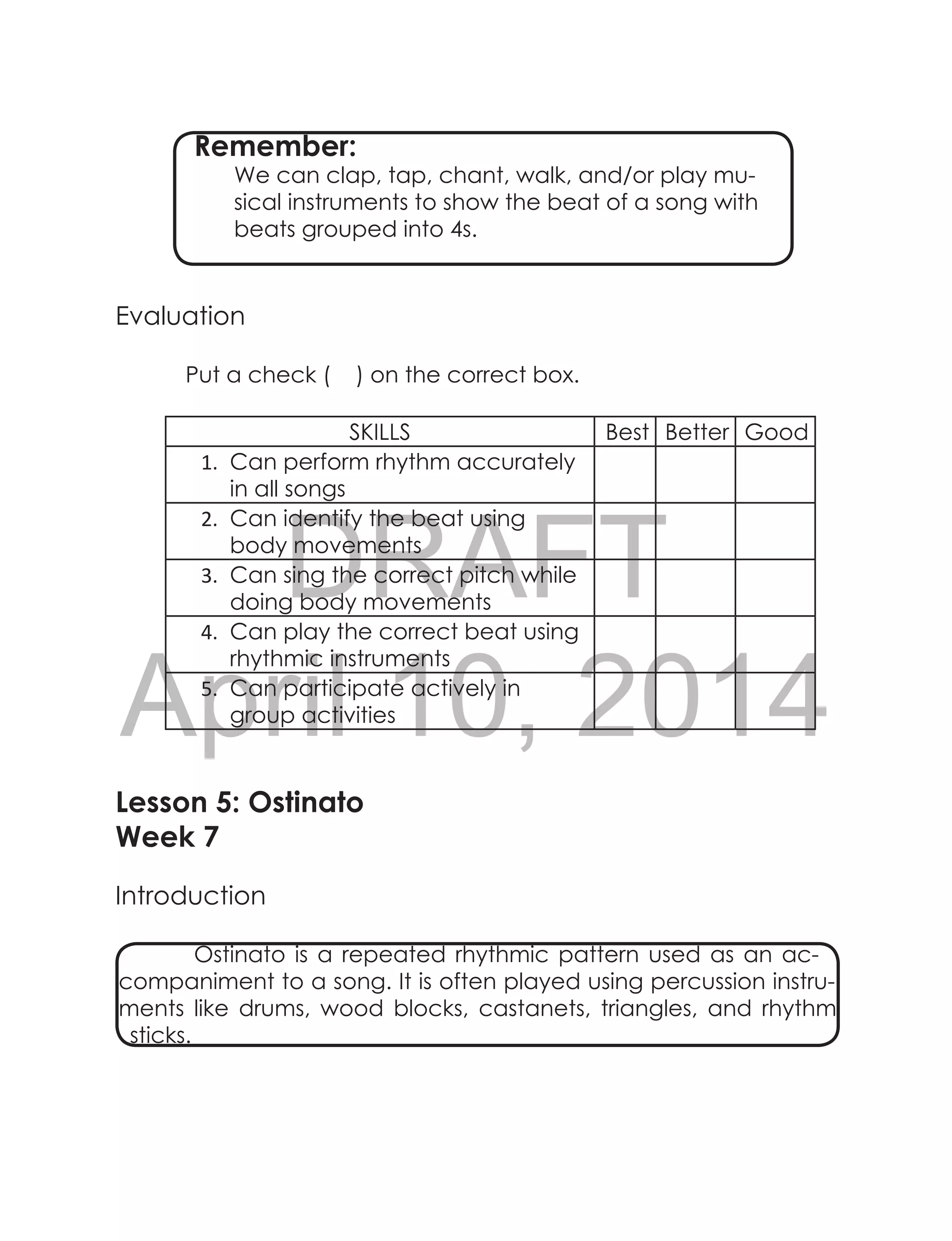 Grade 3 Music Learners Module | PDF