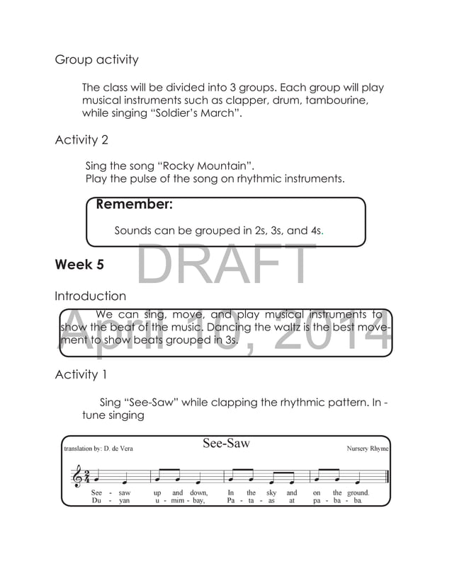 Grade 3 Music Learners Module | PDF
