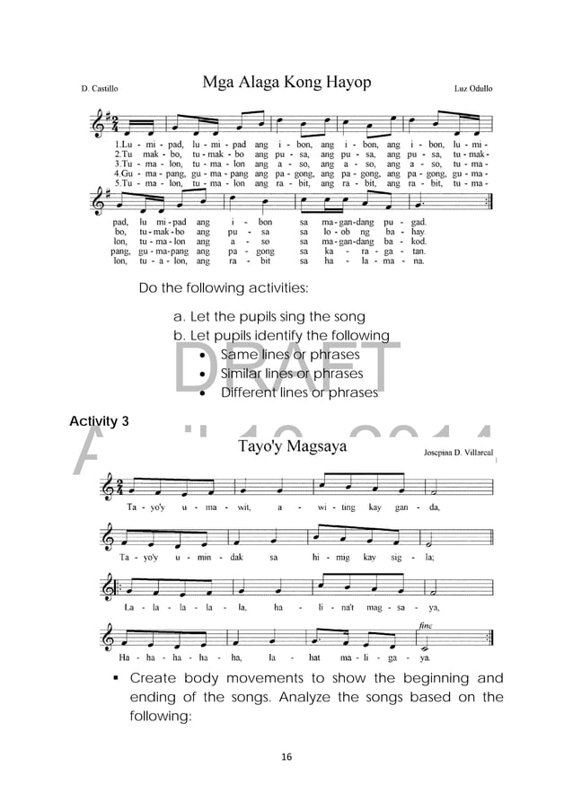 Grade 3 Music Learners Module | PDF
