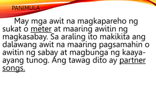 MUSIC 3 PPT Q4 - Aralin 5 - Tambalang Awit.pptx