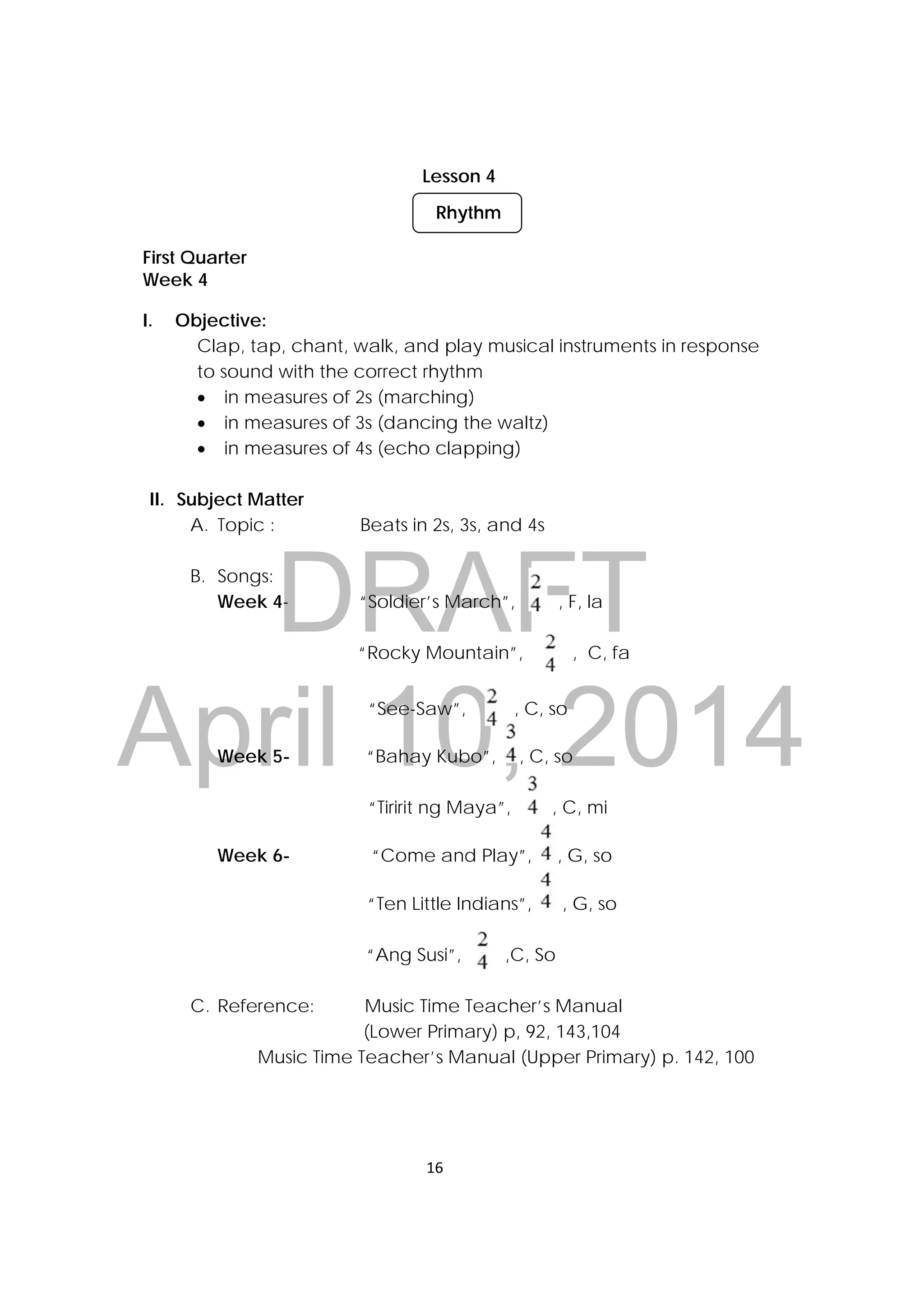 Grade 3 Music Teachers Guide | PDF