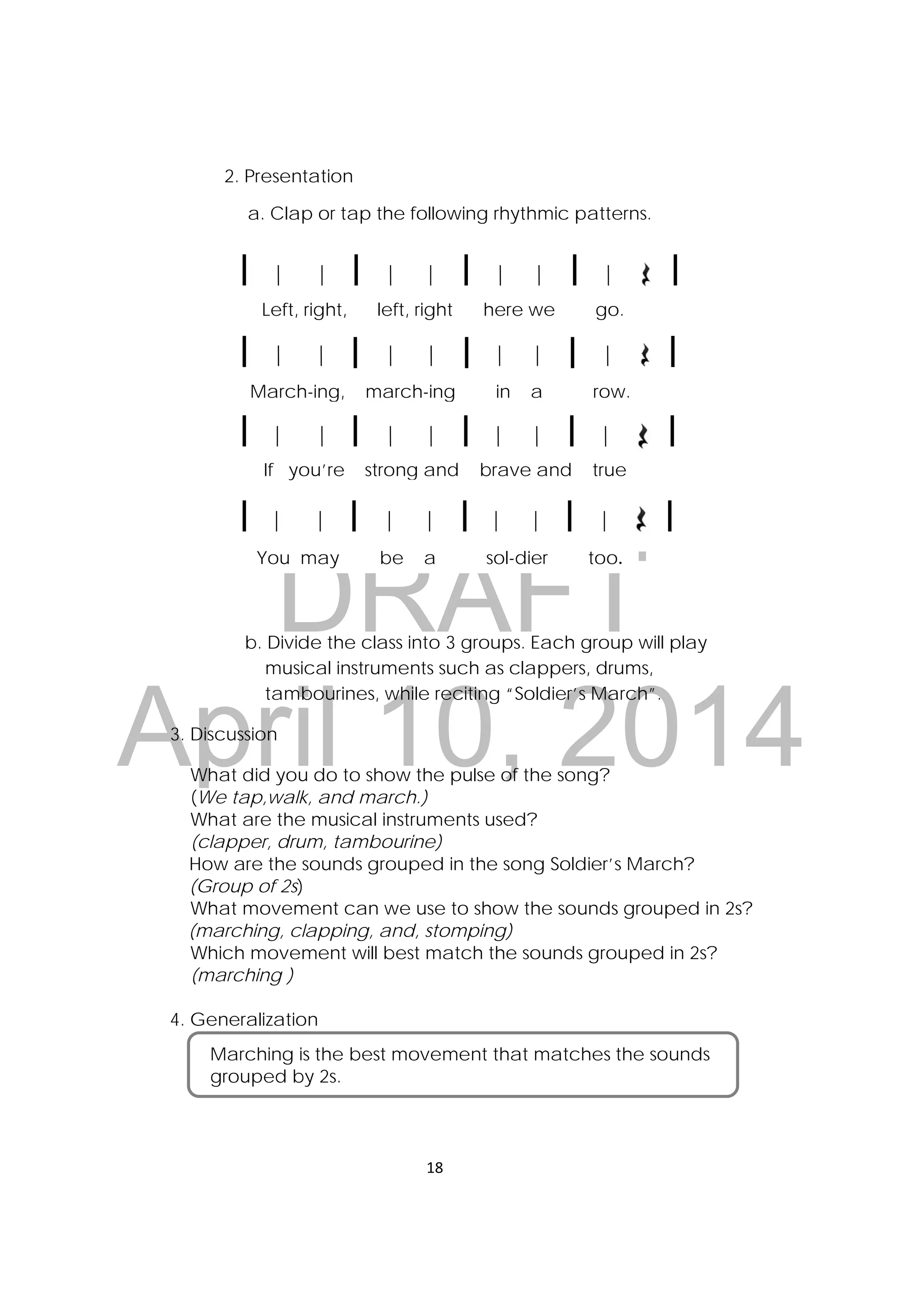 Grade 3 Music Teachers Guide | PDF