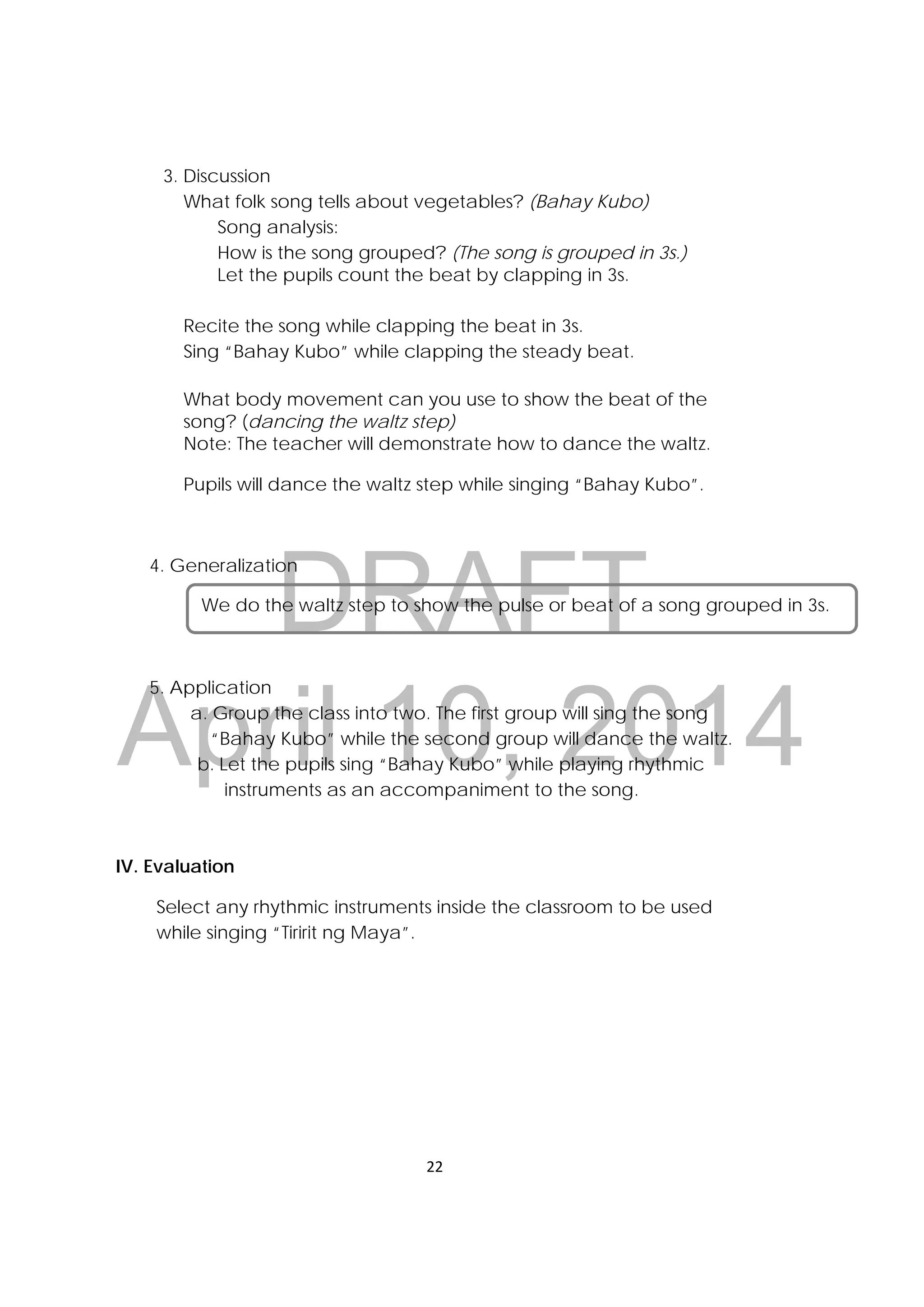 Grade 3 Music Teachers Guide | PDF