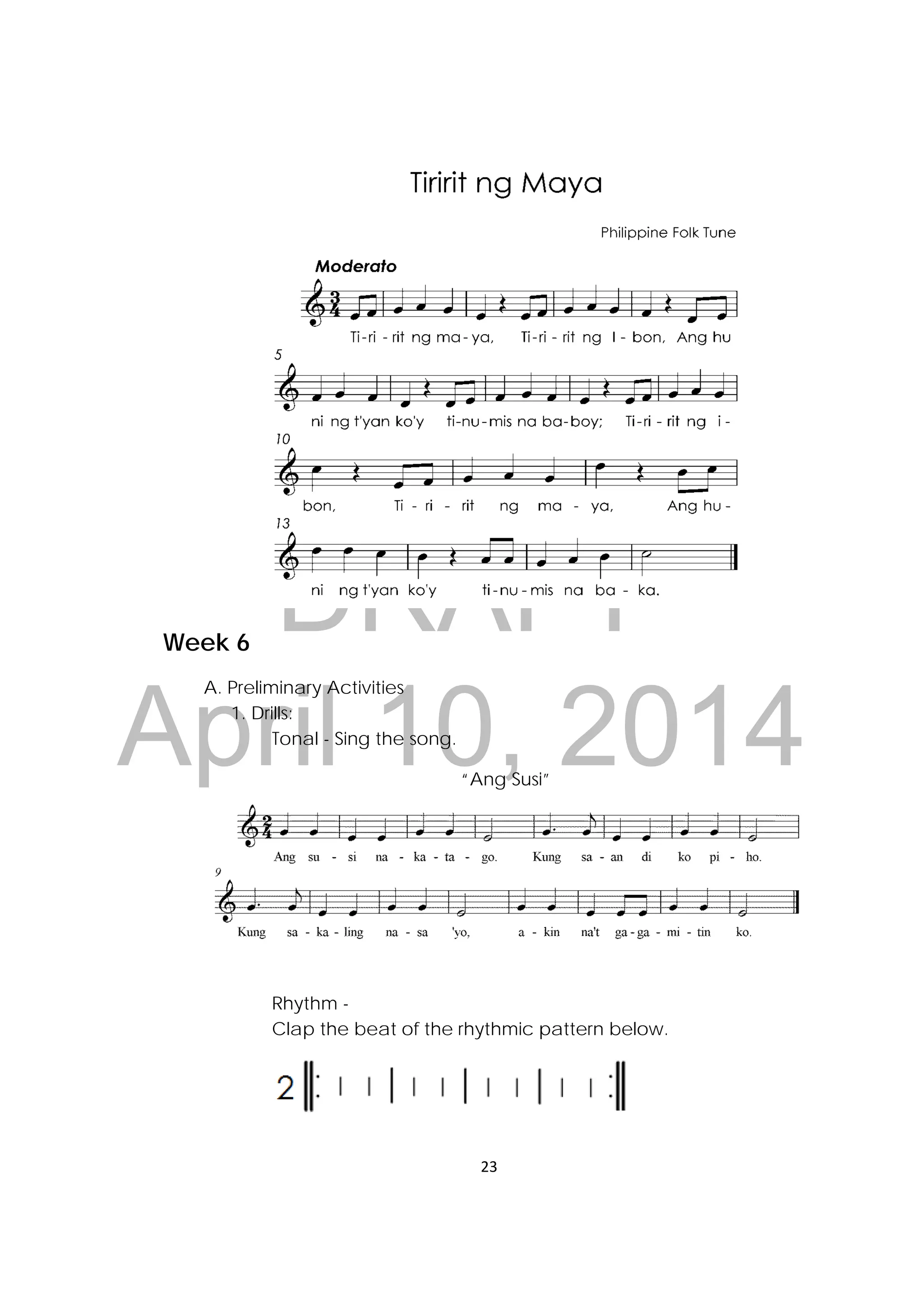 Grade 3 Music Teachers Guide | PDF