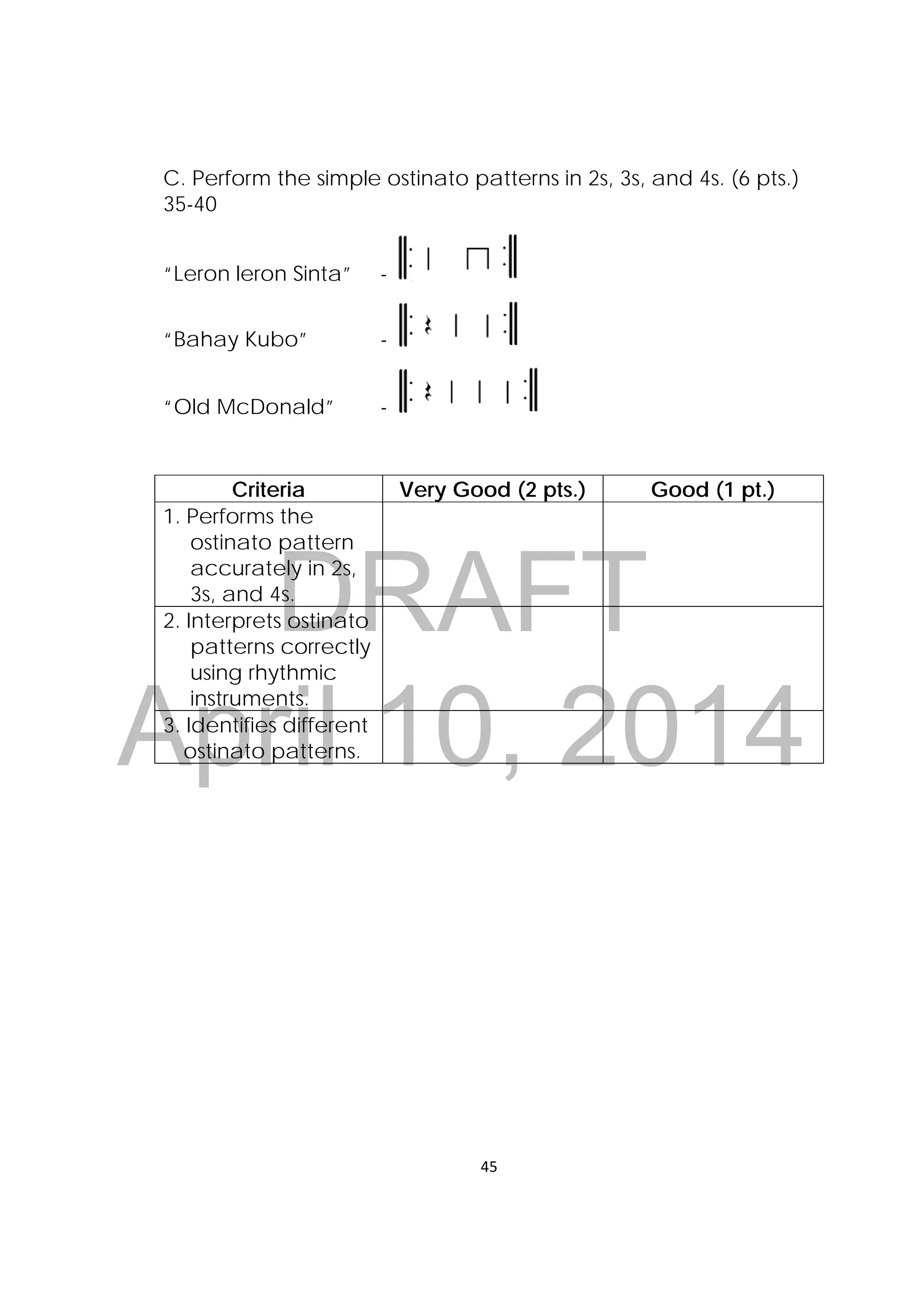 Grade 3 Music Teachers Guide | PDF