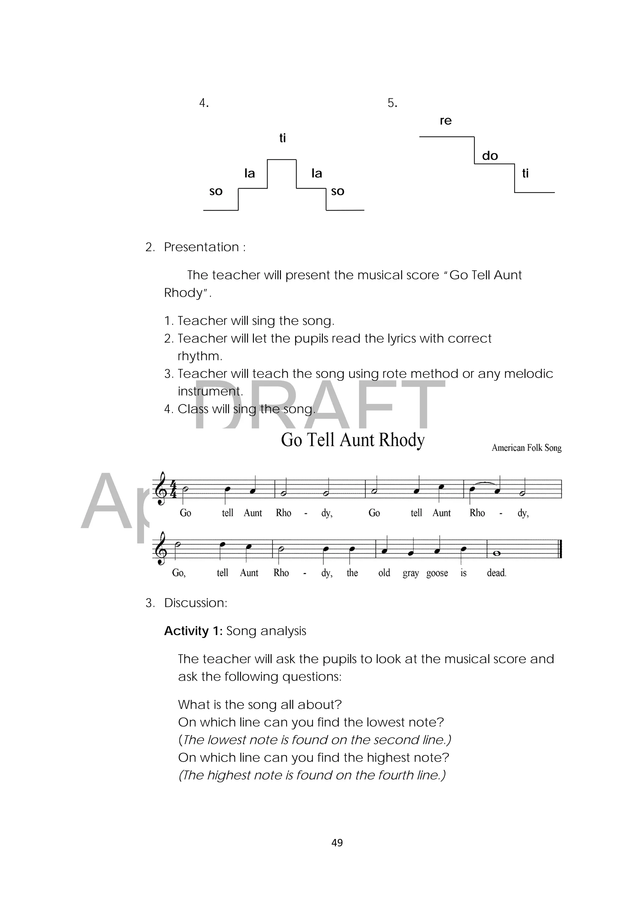 Grade 3 Music Teachers Guide | PDF