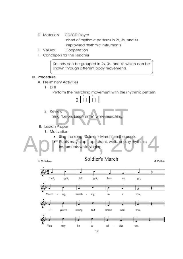 Grade 3 Music Teachers Guide | PDF