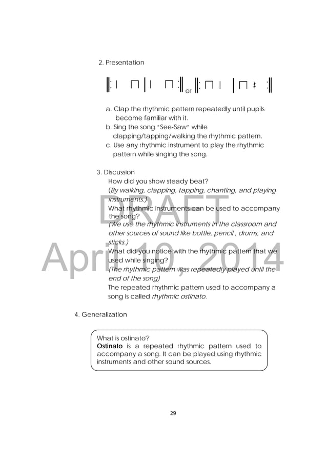 Grade 3 Music Teachers Guide | PDF