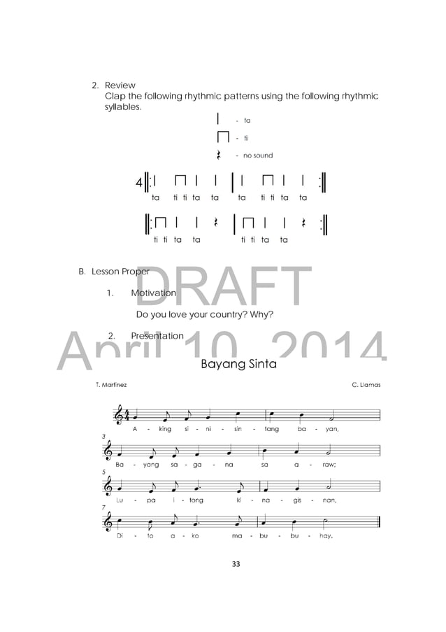 Grade 3 Music Teachers Guide | PDF