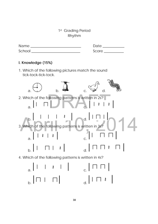 Grade 3 Music Teachers Guide | PDF