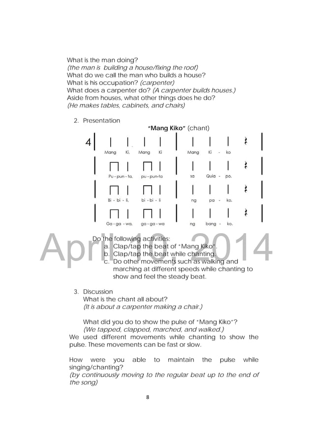 Grade 3 Music Teachers Guide | PDF