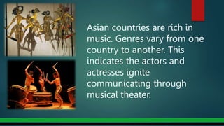 Mapeh_MUSIC of Asian countries_4QTR.pptx | Music | Entertainment