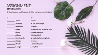 Music forGrade 6 Powerpoint Presentation | PPTX