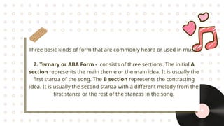 Music 6 musical forms binary, ternary .pptx