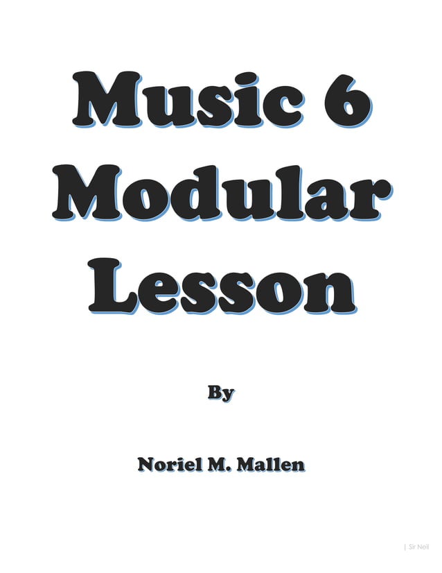 Music 6 module | PDF