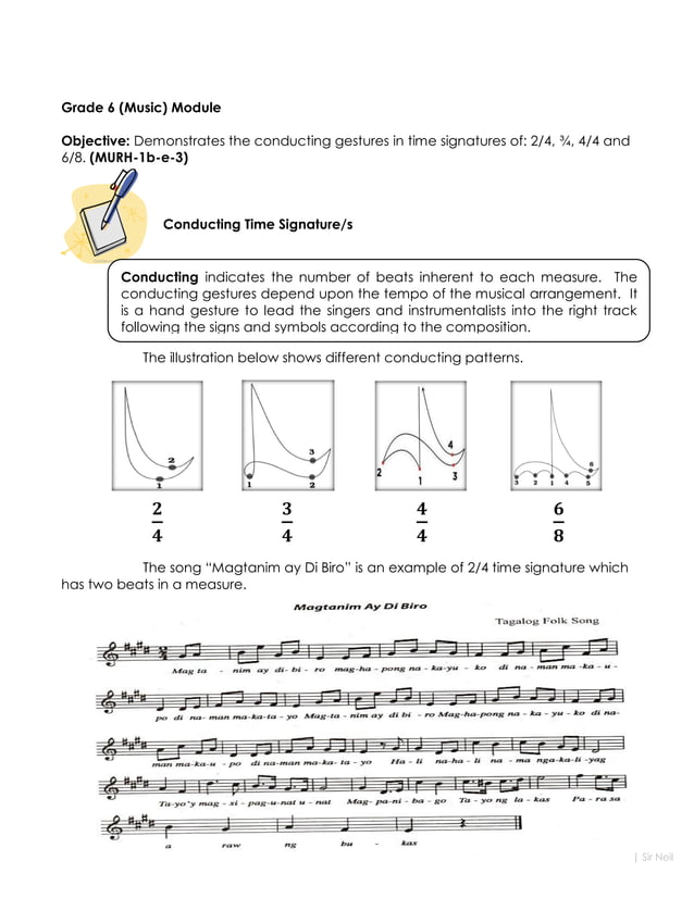 Music 6 module | PDF