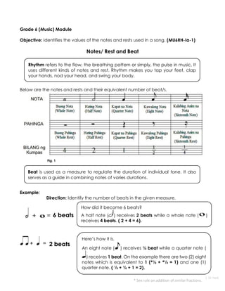 Music 6 module | PDF