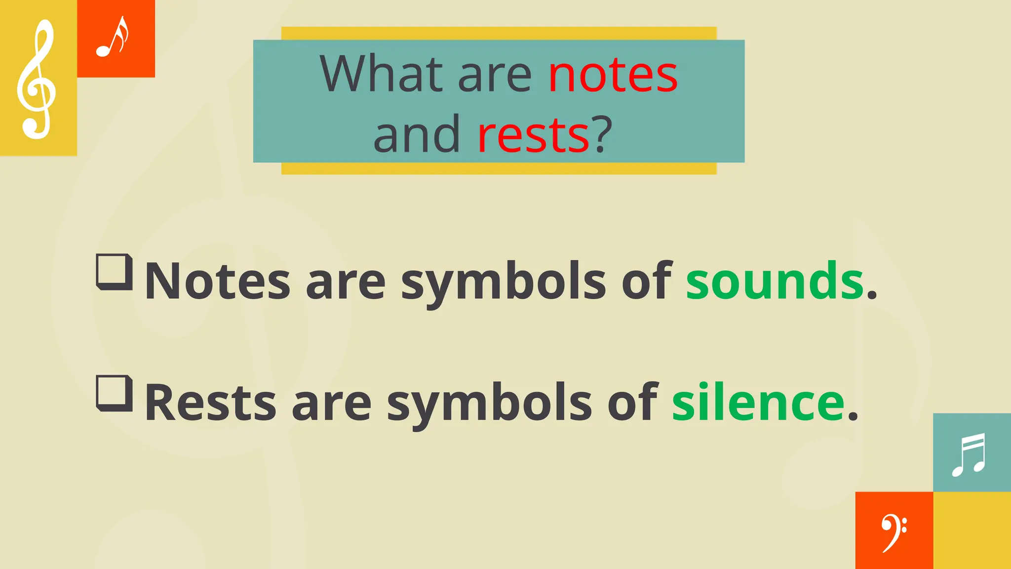 Music 6 Determining Rhythm Notes and Rests | PPTX