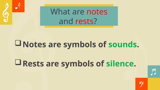 Music 6 Determining Rhythm Notes and Rests | PPTX | Music | Entertainment