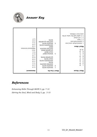 Music6 q1 mod1_rhythm-notes-and-rests_version3 | PDF