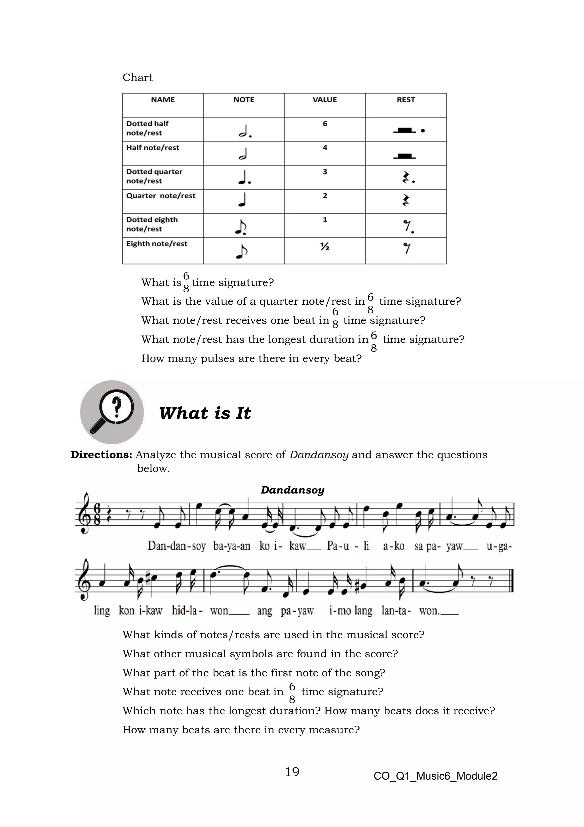 Music6 q1 mod2_rhythm-differentiate-time-signatures_version3 | PDF