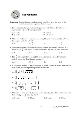 Music6 q1 mod2_rhythm-differentiate-time-signatures_version3 | PDF