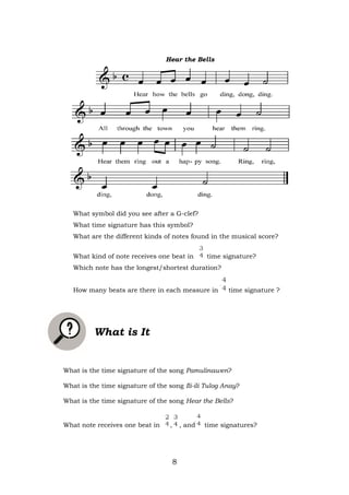 Music6 q1 mod2_rhythm differentiate time signatures_final08032020 | PDF