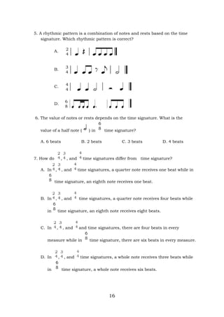 Music6 q1 mod2_rhythm differentiate time signatures_final08032020 | PDF