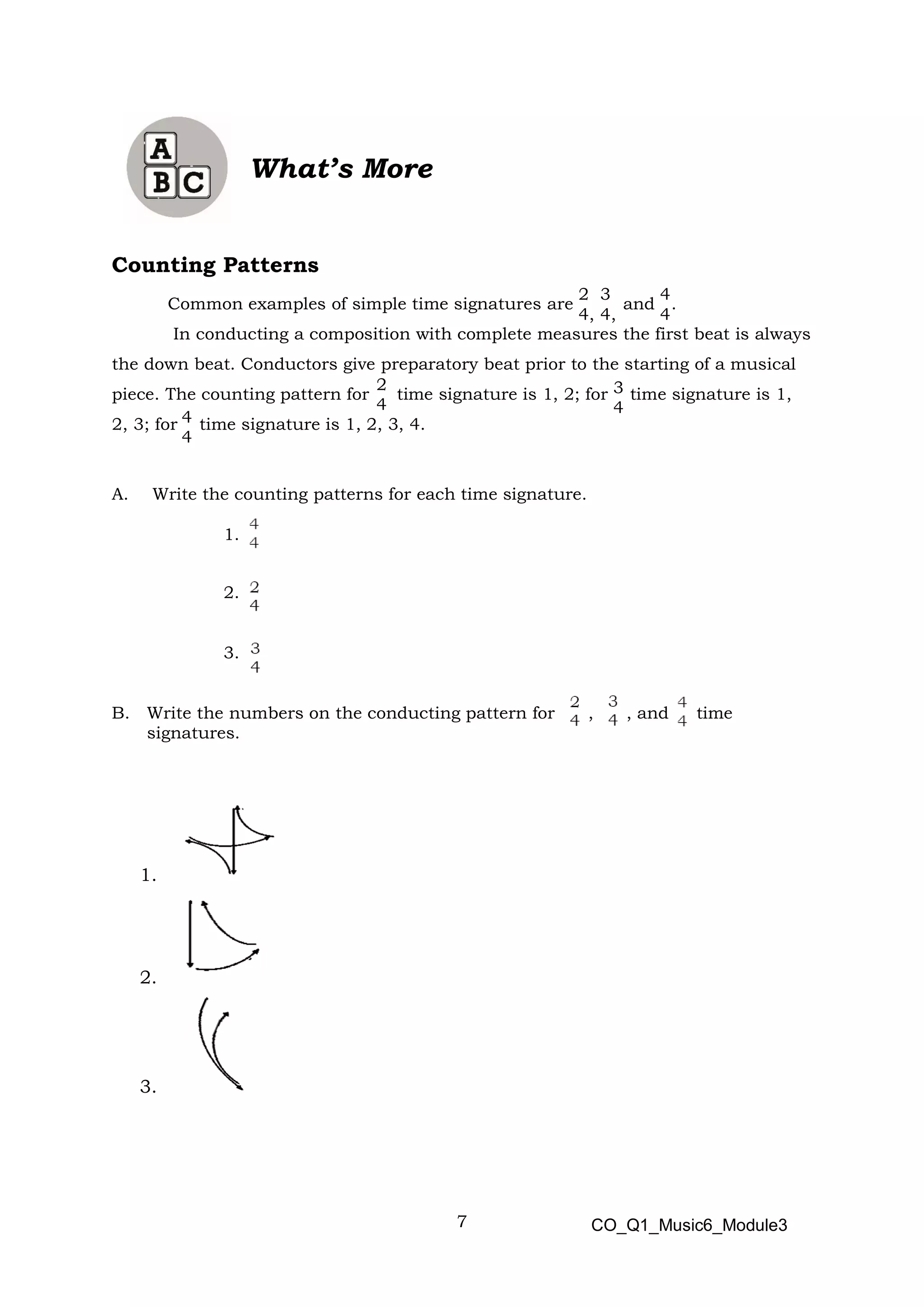 Music6 q1 mod3_rhythm-conduct-time-signatures_version3 | PDF