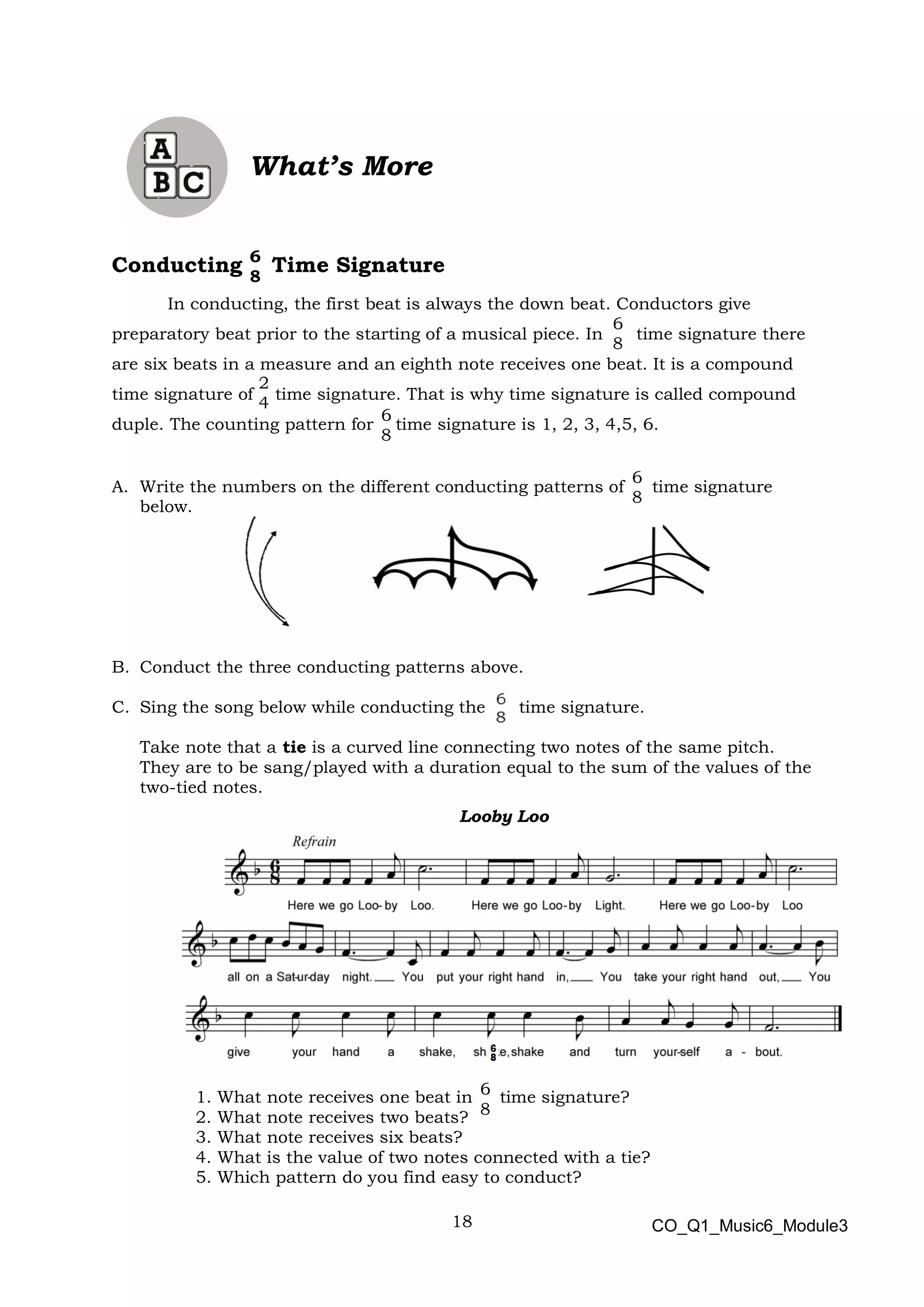 Music6 q1 mod3_rhythm-conduct-time-signatures_version3 | PDF