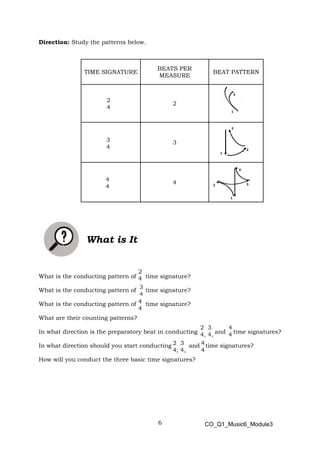 Music6 q1 mod3_rhythm-conduct-time-signatures_version3 | PDF