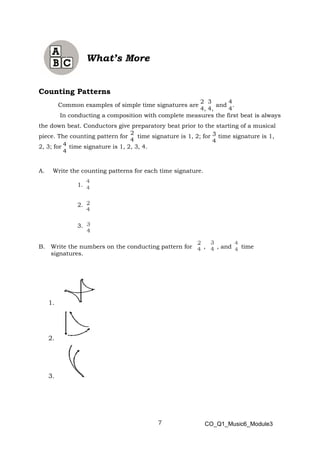 Music6 q1 mod3_rhythm-conduct-time-signatures_version3 | PDF