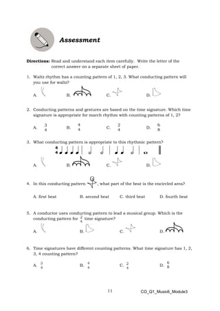 Music6 q1 mod3_rhythm-conduct-time-signatures_version3 | PDF