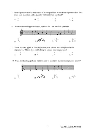 Music6 q1 mod3_rhythm-conduct-time-signatures_version3 | PDF
