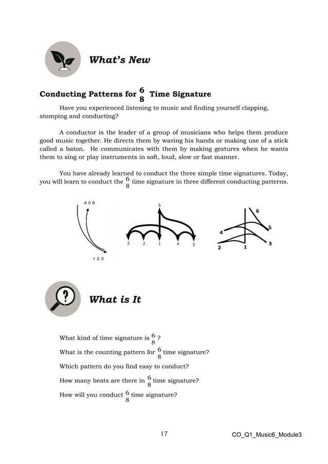 Music6 q1 mod3_rhythm-conduct-time-signatures_version3 | PDF | Music ...