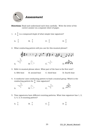 Music6 q1 mod3_rhythm-conduct-time-signatures_version3 | PDF