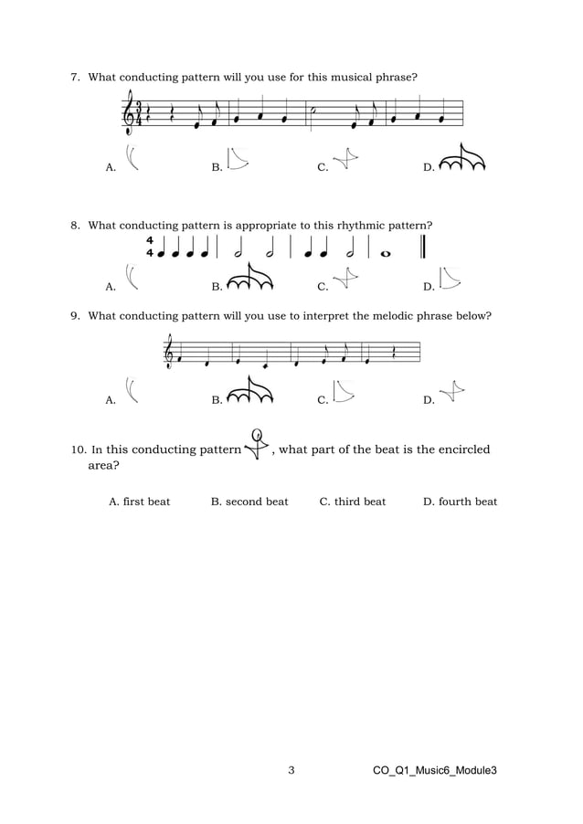 Music6 q1 mod3_rhythm-conduct-time-signatures_version3 | PDF | Music ...