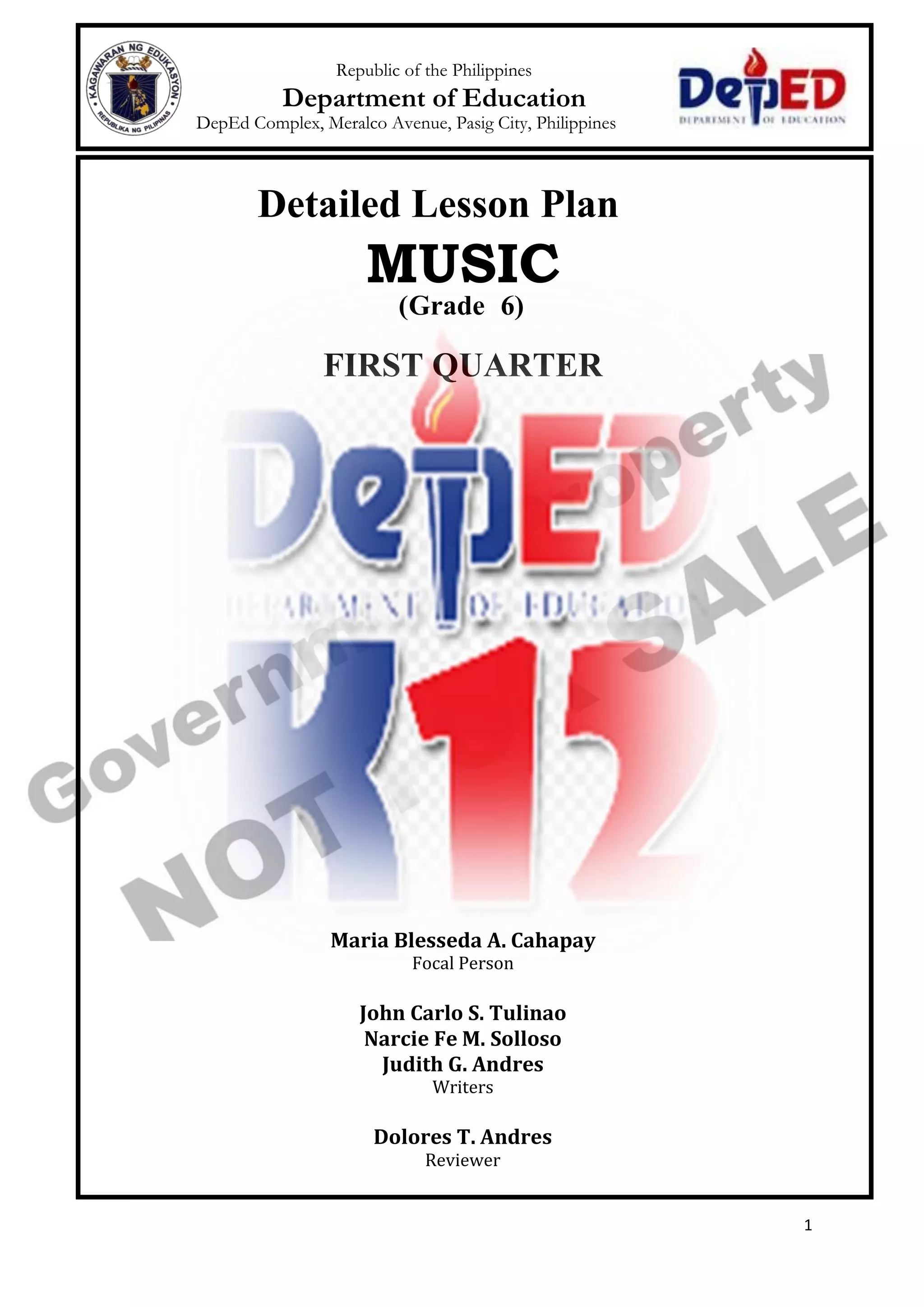 Music 6 quarter 1 | PDF