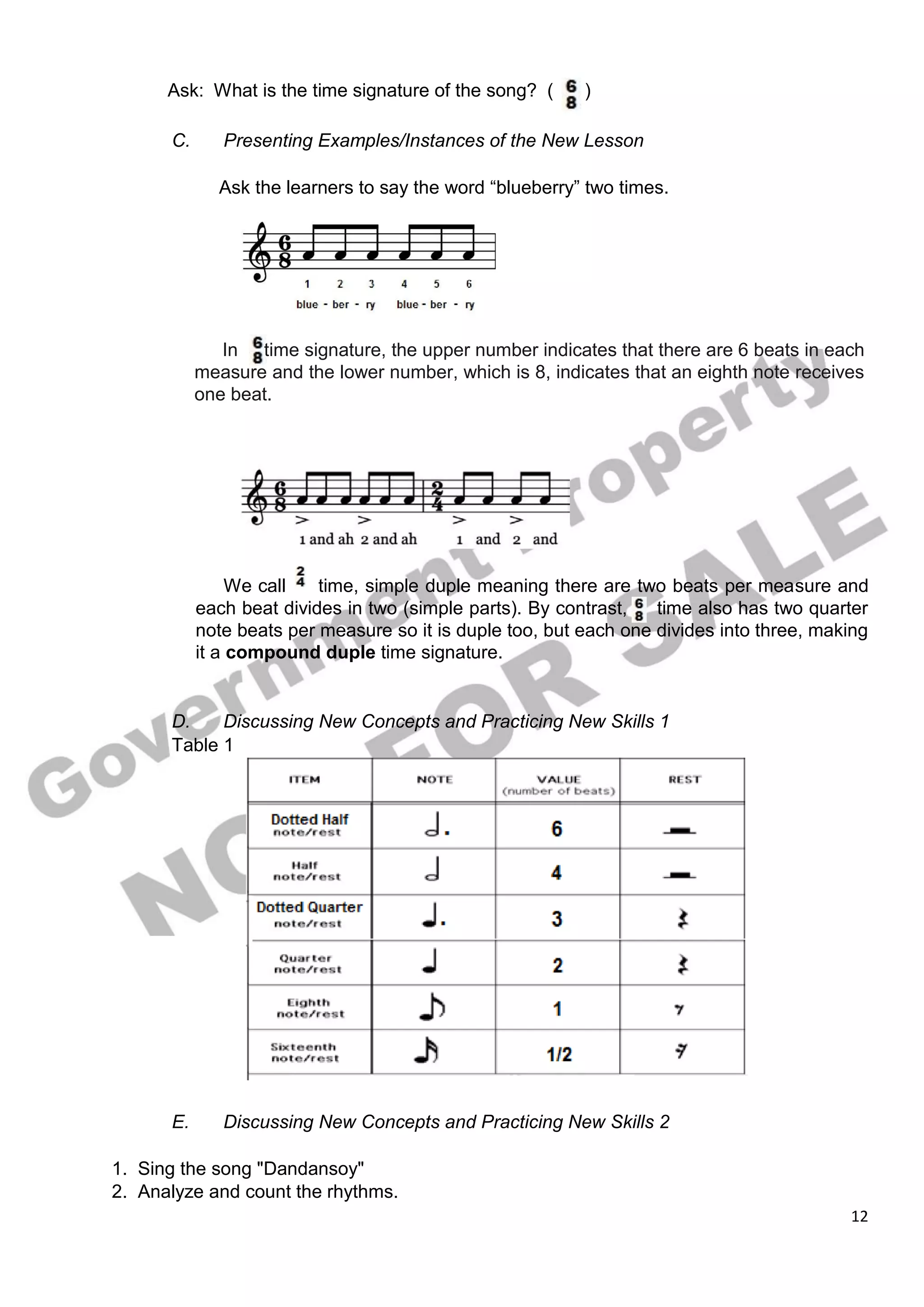 Music 6 quarter 1 | PDF
