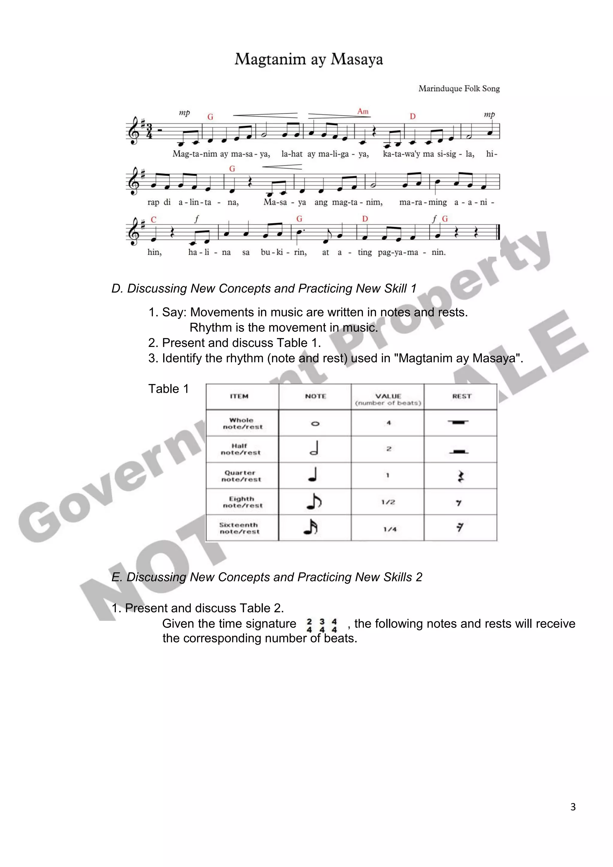 Music 6 quarter 1 | PDF