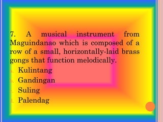 Music 7 - Pretest | PDF